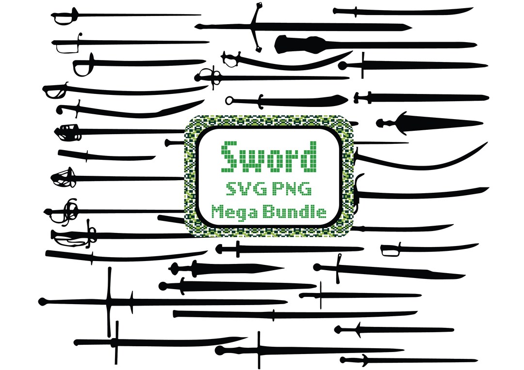 SWORDS SVG, Swords Bundle SVG, Swords Clipart, Weapons Svg, Swords Cut ...