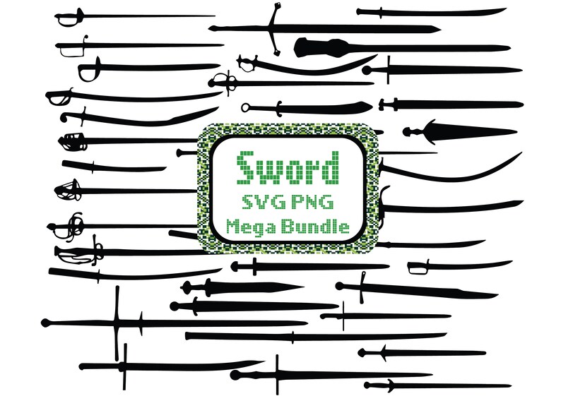 SWORDS SVG, Swords Bundle SVG, Swords Clipart, Weapons Svg, Swords Cut ...