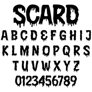Dripping Font SVG, Dripping Alphabet, Dripping Cut Files, Svg Files ...
