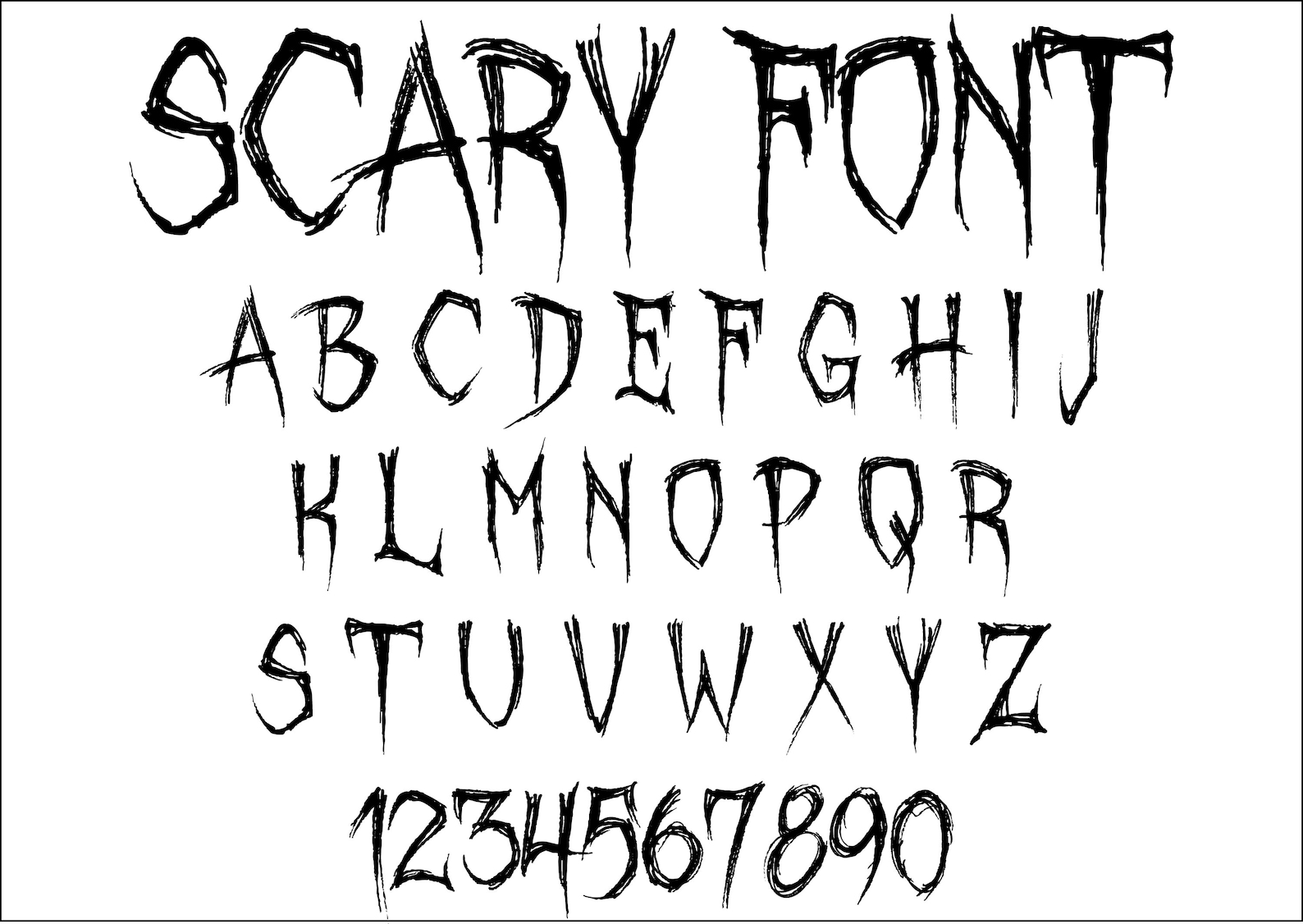 Scary Font SVG, Halloween Svg, Halloween Font SVG, Horror SVG, Horror ...