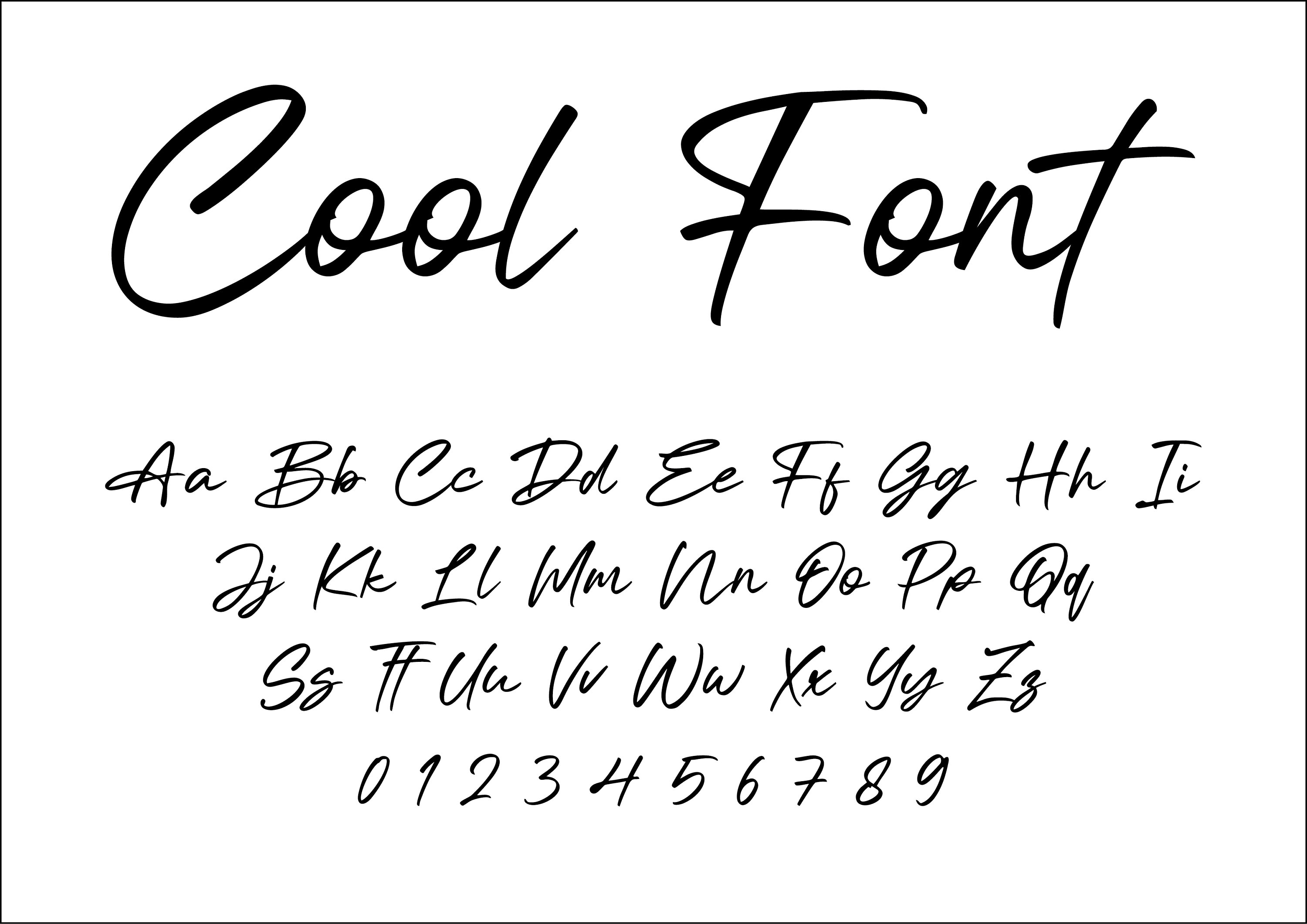Cool Font, Handwritten Font, Cricut Font, Goodnotes Font, Planner Font ...