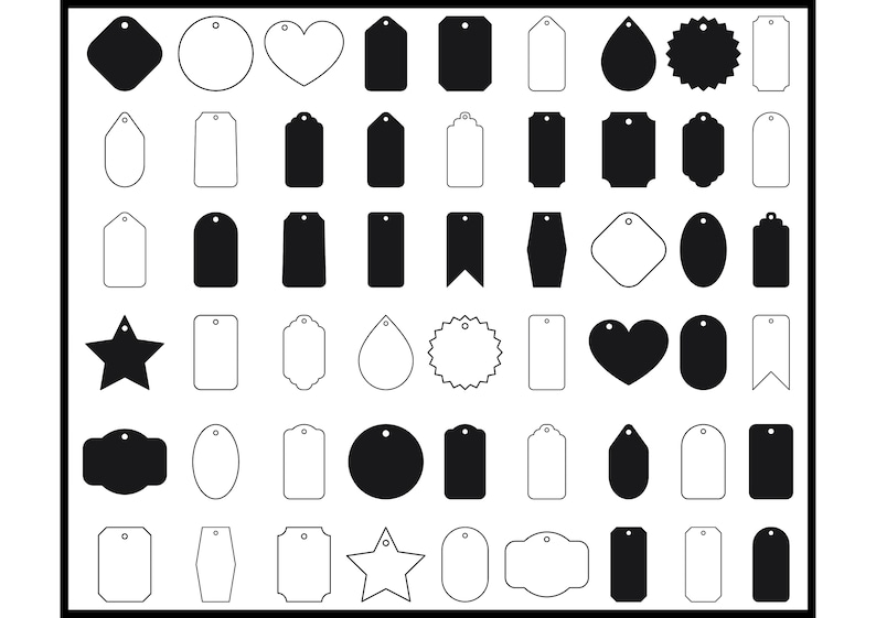 Tags Svg, Tag Svg Bundle, Christmas Tags Svg, Gift Tags Svg, Price Tag ...