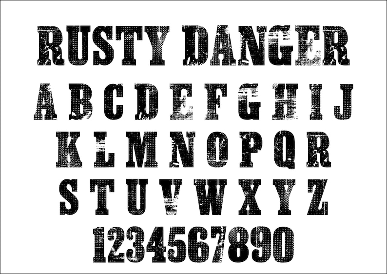 Distressed Font Svg, Grunge Font Svg, Distressed Alphabet Svg, Grunge ...
