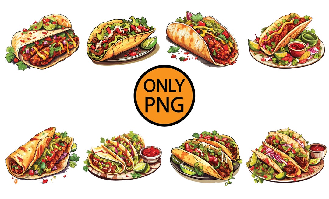Mexican Food Cliparts, Mexican Food PNG, Mexican Food Illustration ...