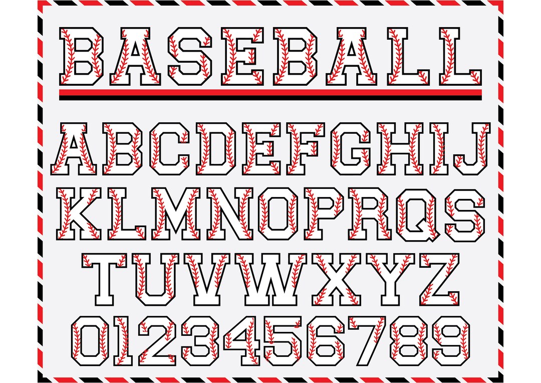 Baseball Font Svg, Baseball Team Svg, Baseball Mom Svg, Softball Svg ...