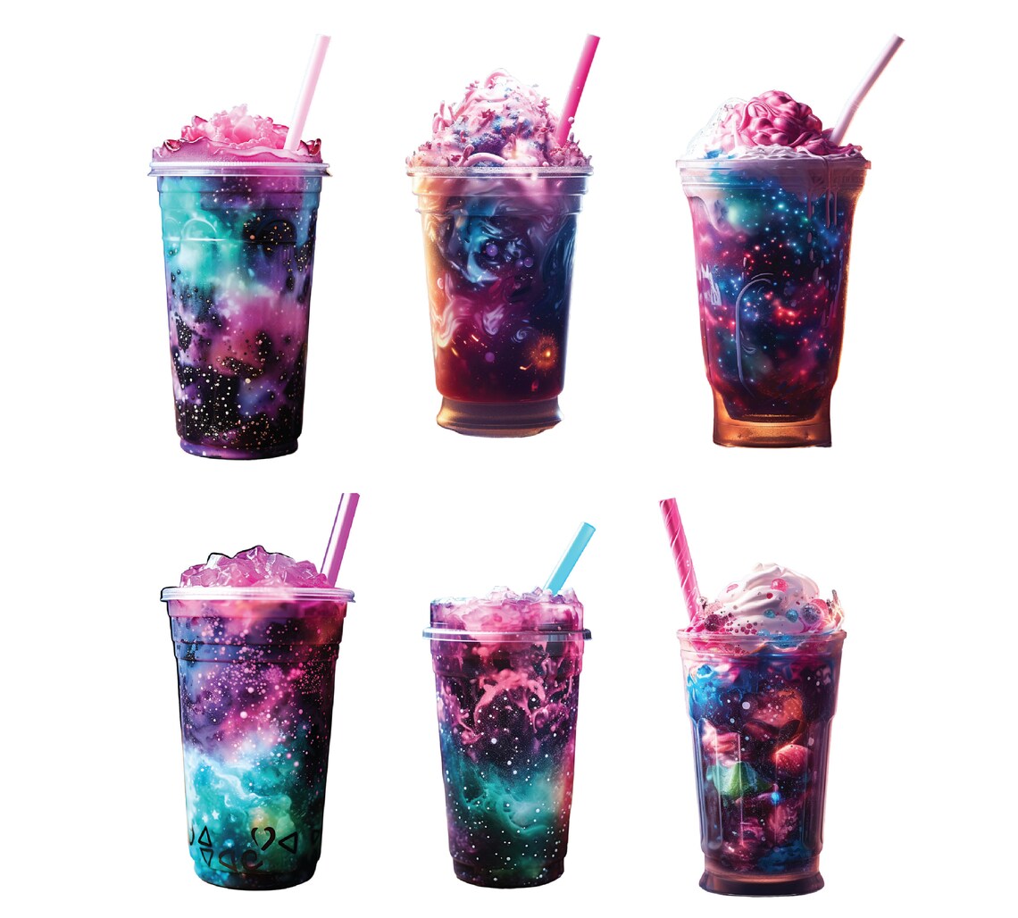 Galactic Bubble Tea Clipart, Galactic Bubble Tea Clipart, Galactic Boba ...