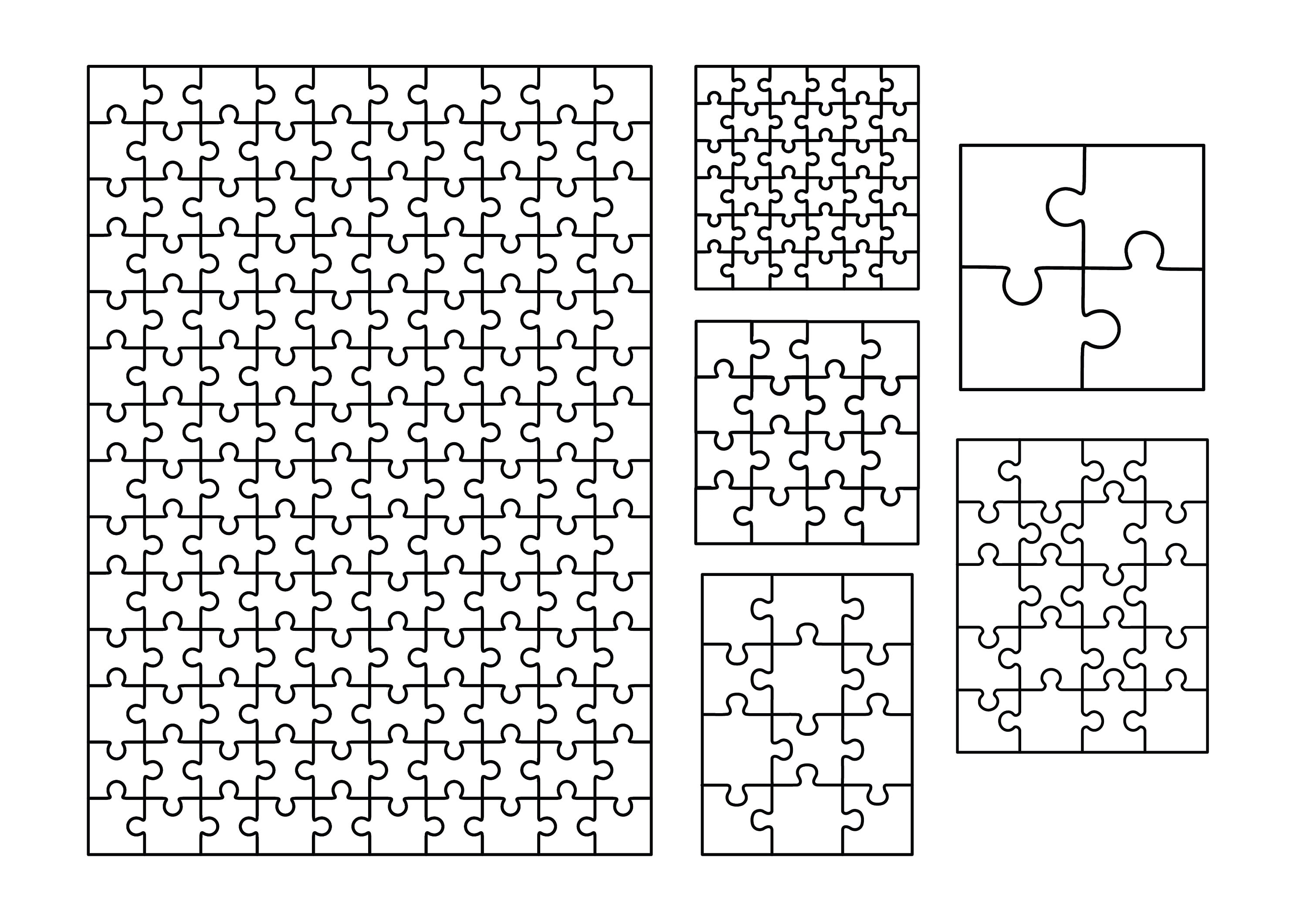 Puzzle SVG Bundle, Jigsaw Pieces, Puzzle Clipart, Puzzle Template ...