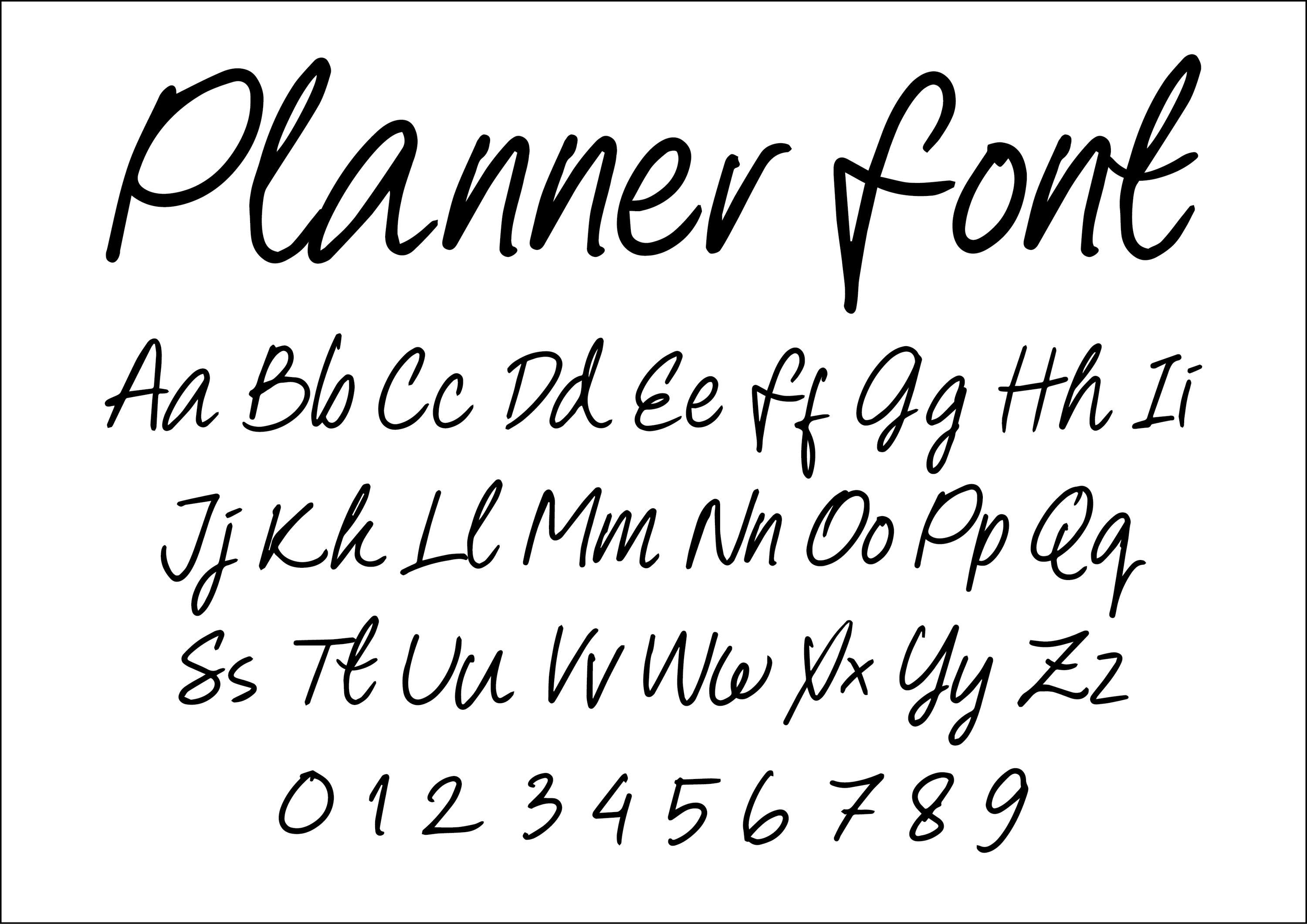 Neat Handwritten Font, Font for Cricut, Digital Planner, Student Font ...