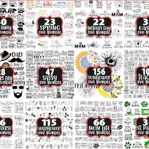 MEGA BUNDLE SVG, T Shirt Designs Svg, All in One Svg Bundle, Big Svg ...