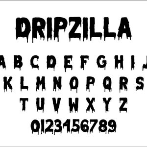 Dripping Font SVG, Drip Font Svg, Files for Cricut, Font Silhouette ...