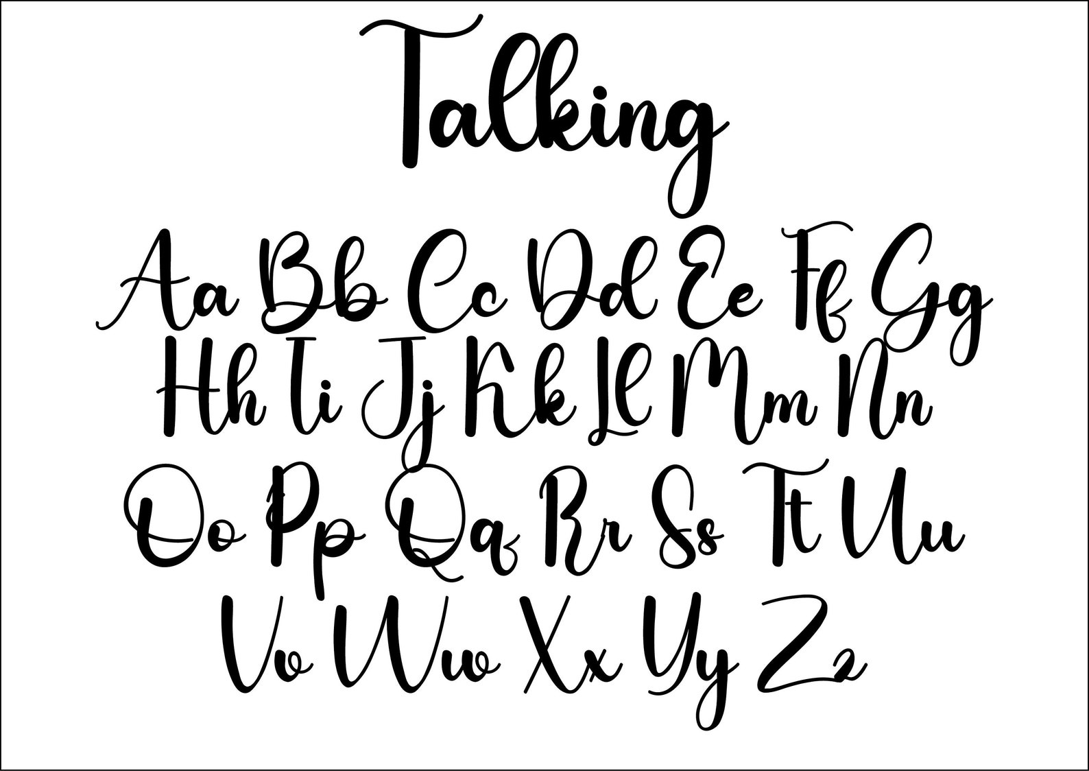Talking Font, Handwritten Script Font, Cricut Fonts, Calligraphy ...