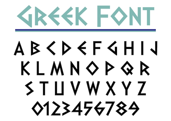 Greek Alphabet And Numbers