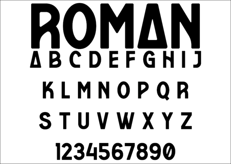 ROMAN FONT, Alphabet Svg Fonts, Calligraphy Font, Font Svg, Font ...