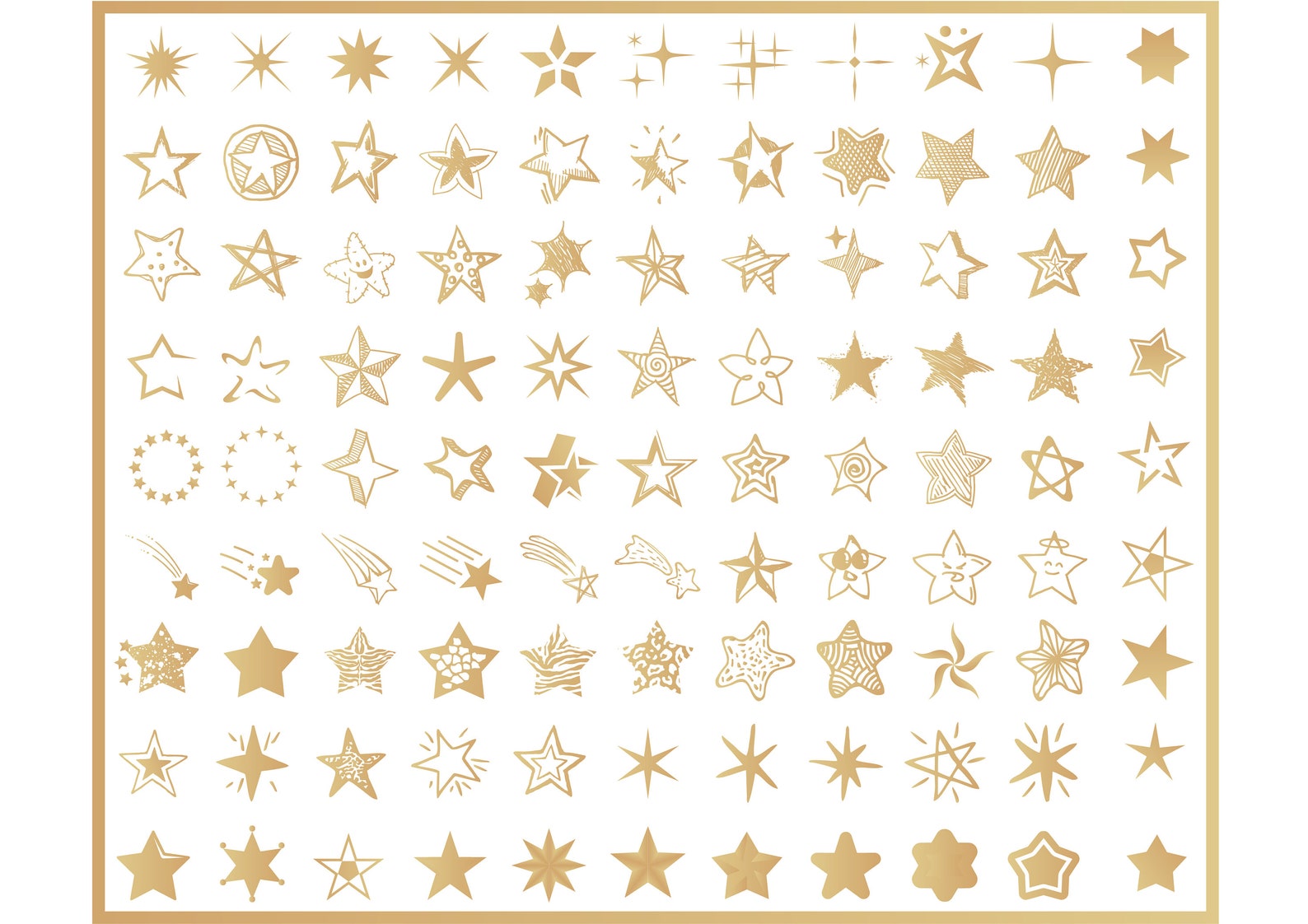 Star SVG Bundle, Star Cut Files, Star Outline SVG, Star Vector Files ...