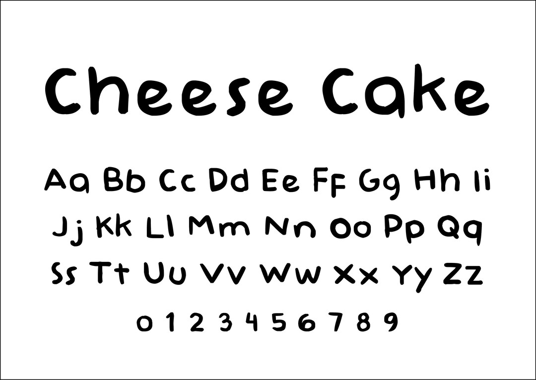 Cheesecake Font, Cute Font, Script Font, Handwritten Font, Craft Font ...