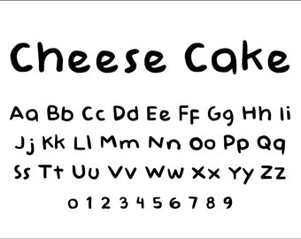 Cheesecake Font, Cute Font, Script Font, Handwritten Font, Craft Font ...