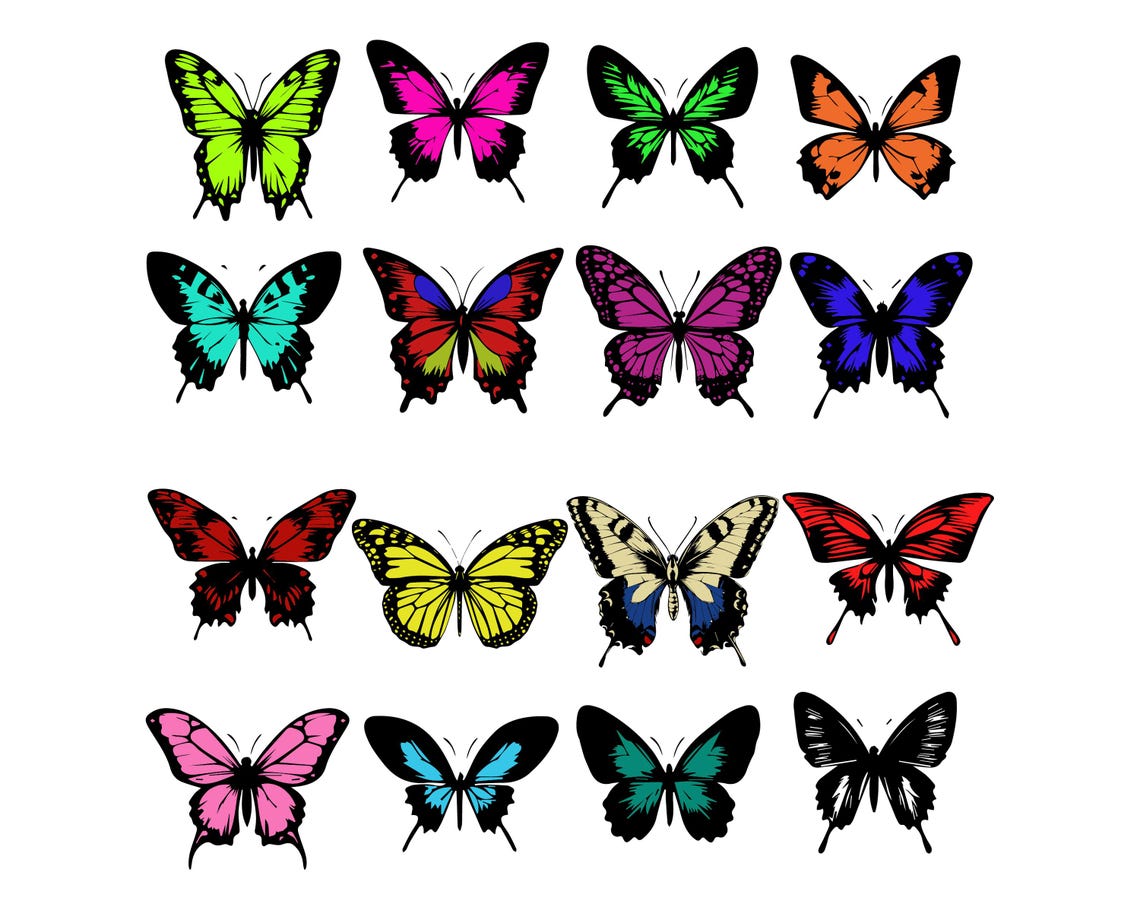 Butterfly SVG, Butterfly Bundle SVG Files, Butterfly SVG Layered ...