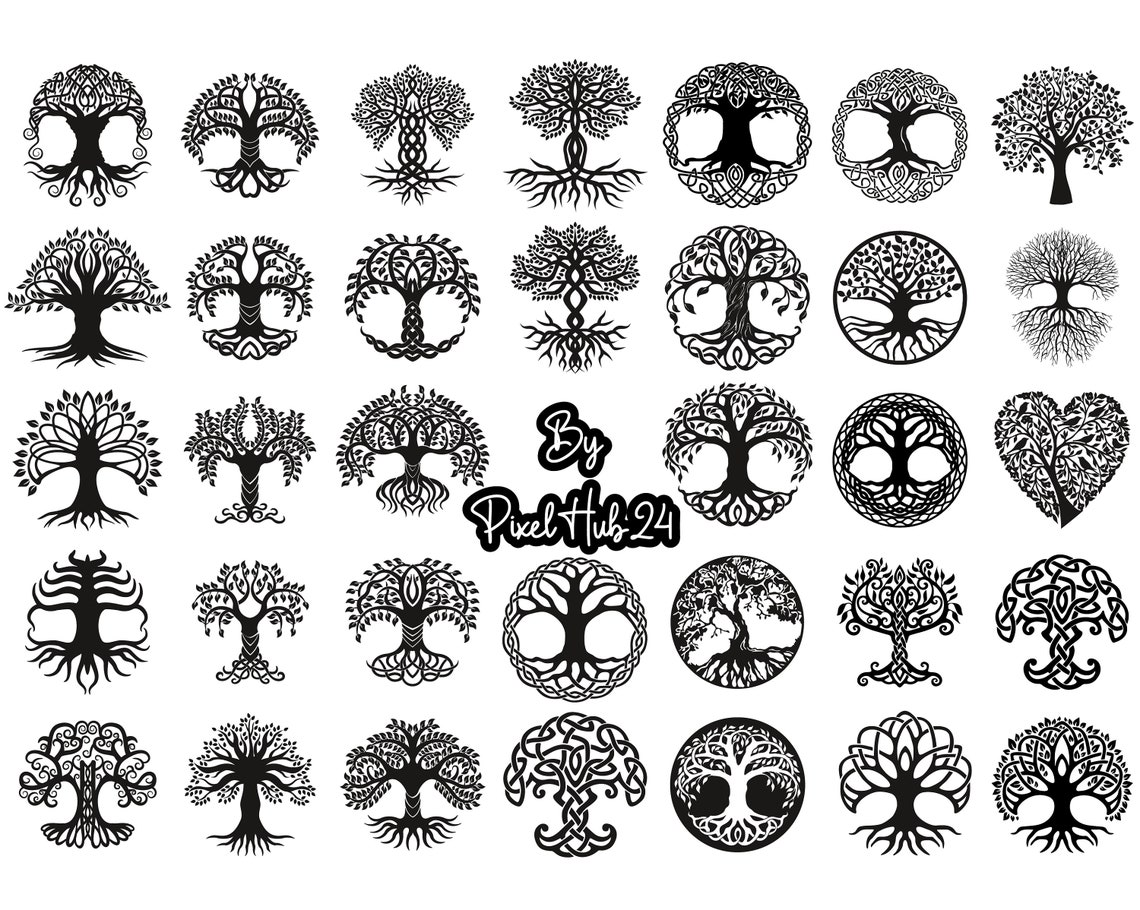 Tree Svg Bundle, Family Tree Svg Bundle, Tree Roots Svg, Our Roots SVG ...