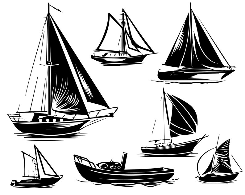 Sailboat SVG, Sailboat PNG Bundle, Sailboat Clipart, Sailboat SVG Png ...