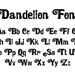 Dandelion Font SVG, Dandelion Font, Dandelion Font TTF, Ttf Clipart ...