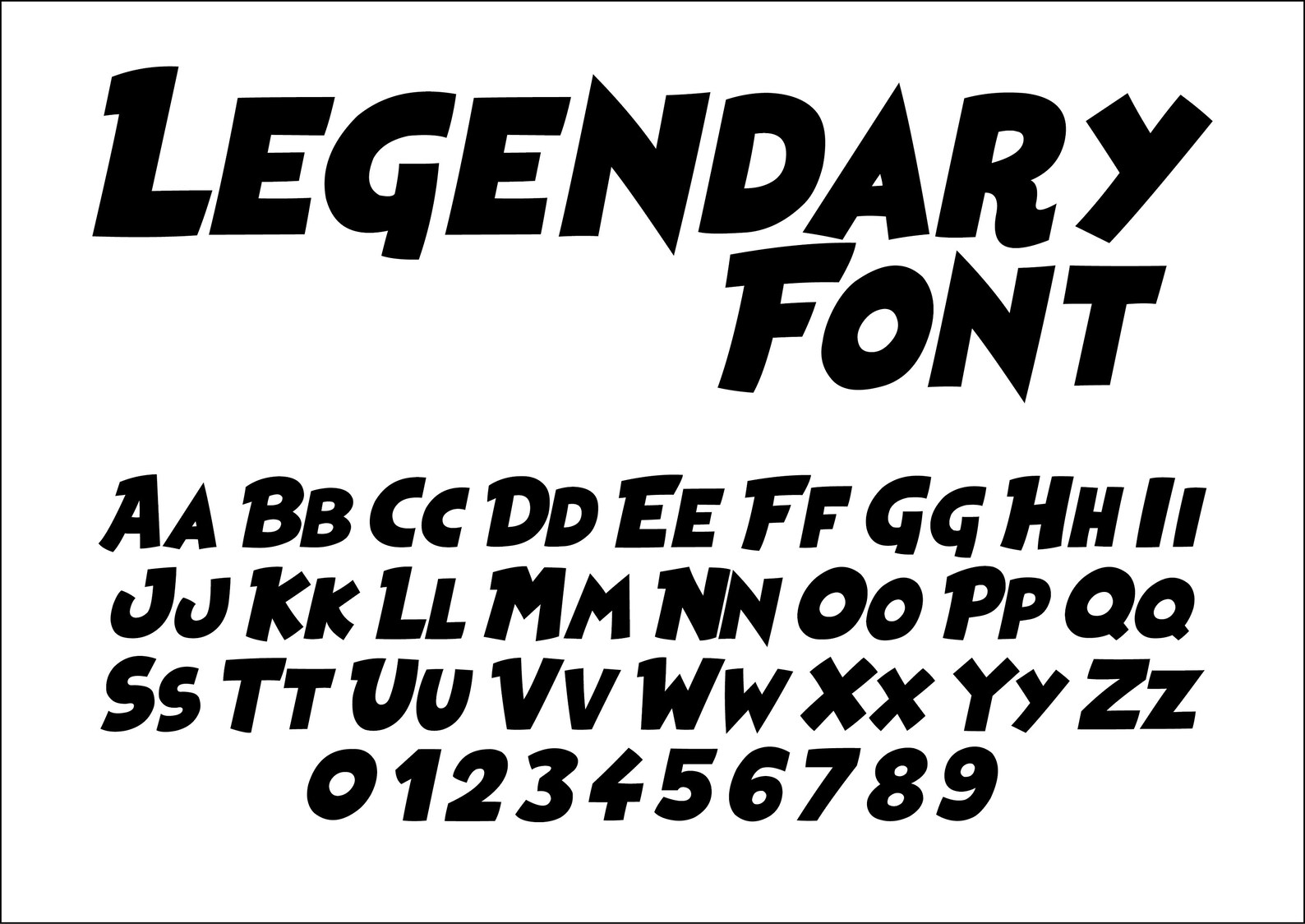 Legendary Font Cricut Font, Bold Font, Bubbly Font, Procreate Fonts ...