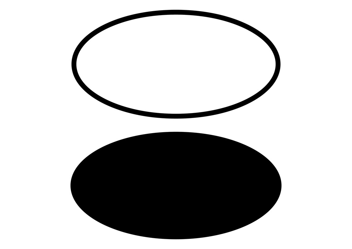 OVALS SVG, Instant Download, Oval Cut File, Commercial Use Png, Basic ...