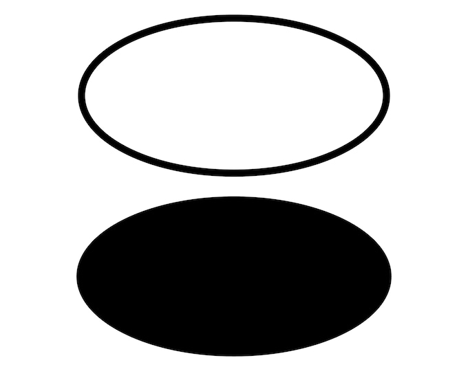 Ovals SVG, Oval Cut File, Commercial Use Png, Basic Shape Clipart ...