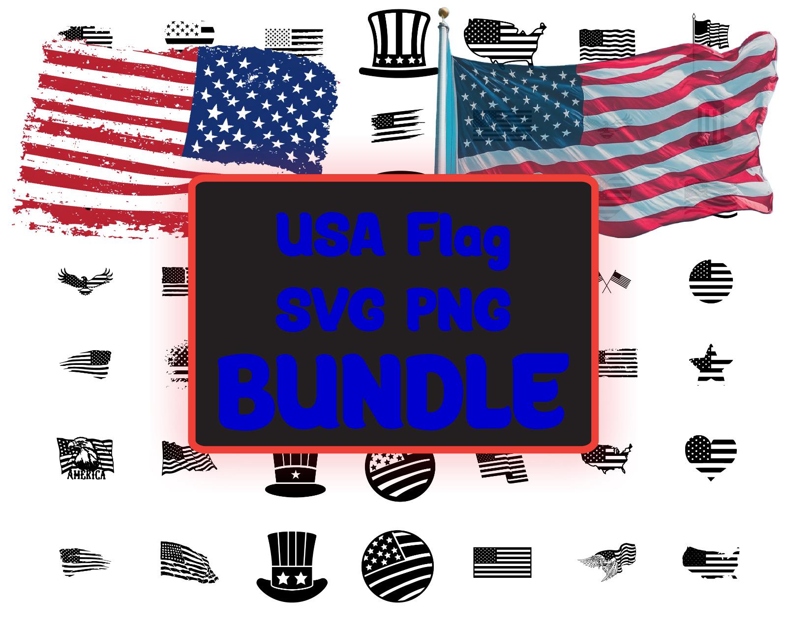 USA Flag Bundle SVG, Independence Day Svg, Flag Designs, Usa Flag ...