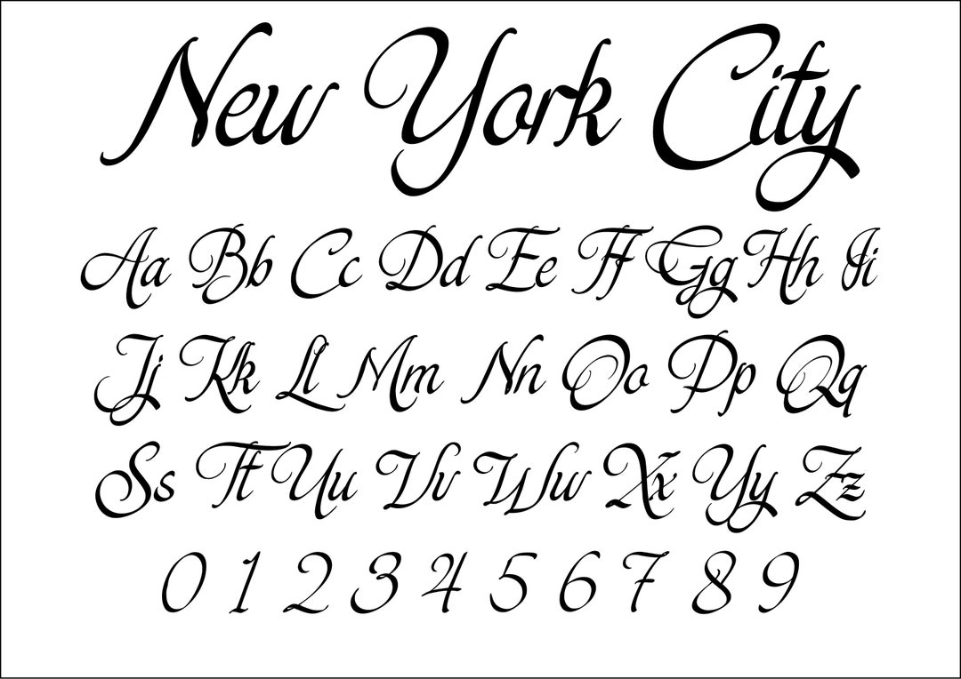 New York City Font, Handwritten Font, Cricut Font, Goodnotes Font ...