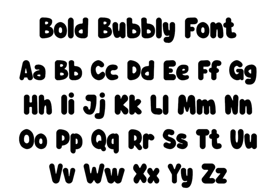 Bold Bubbly Font, Cool Vibes, Retro Font, Modern Font, Hippie Font ...