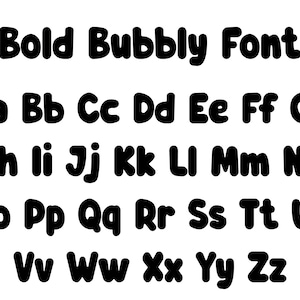 Bold Bubbly Font, Cool Vibes, Retro Font, Modern Font, Hippie Font ...
