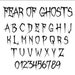 Horror Font SVG, Ttf, Horror Alphabet Svg, Bone Font Svg, Instant ...