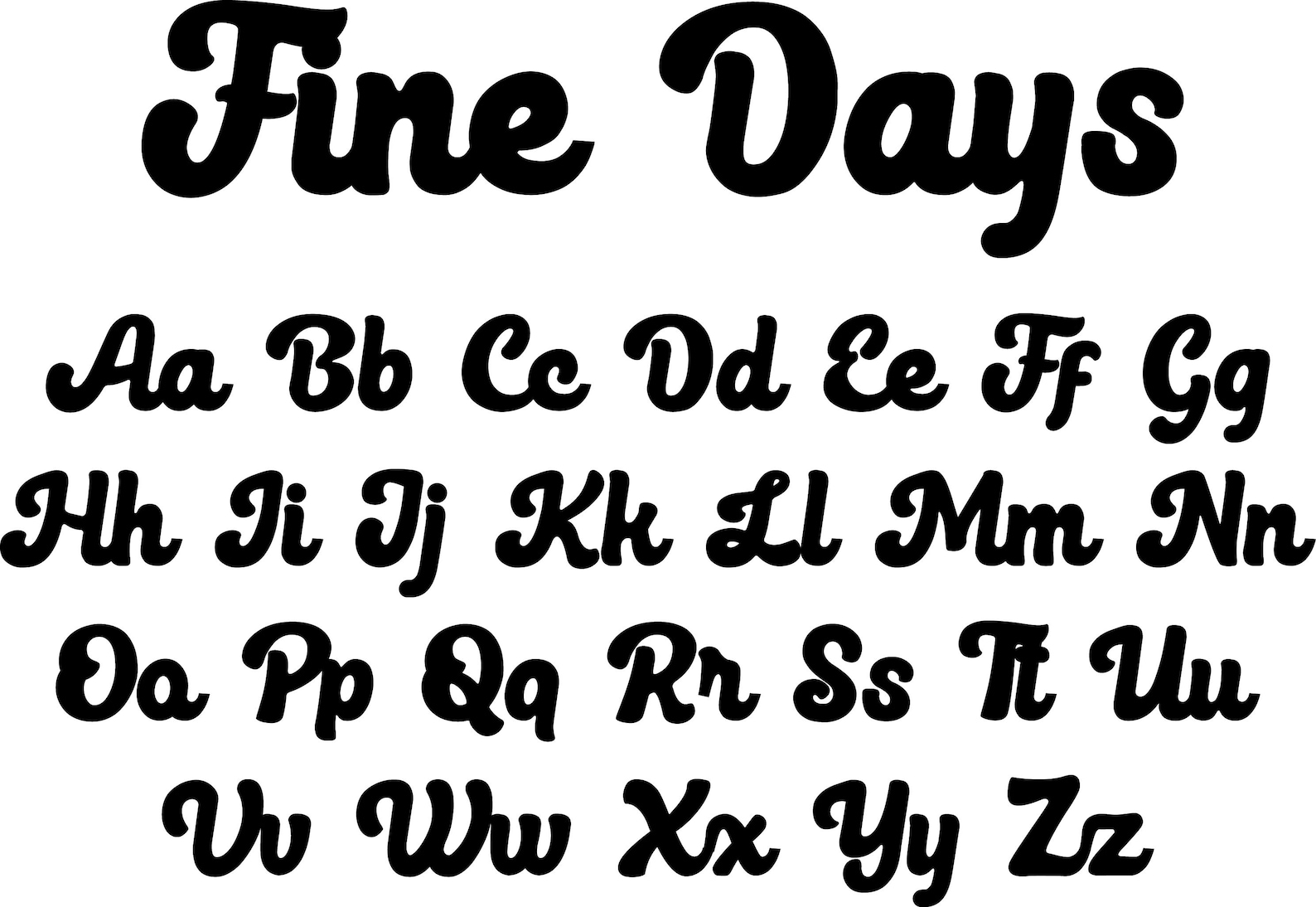 Fine Days Font, Script Font, Cricut Fonts, Modern Calligraphy, Fonts ...