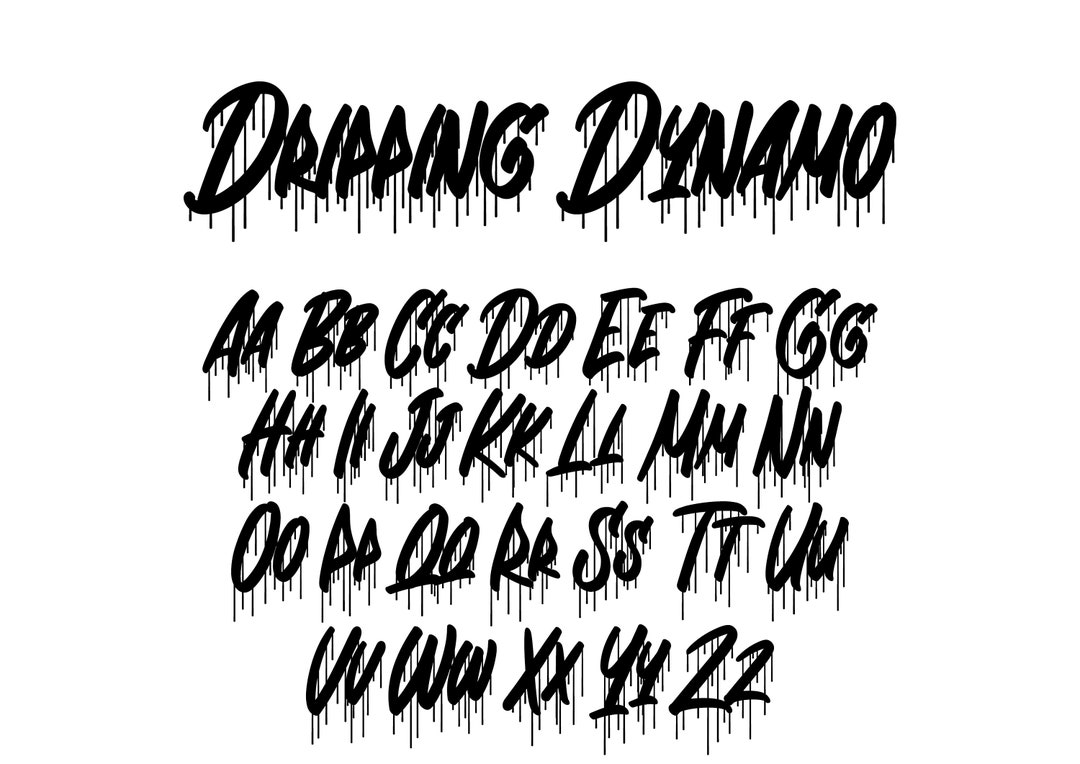 Dripping Alphabet Font SVG, Dripping Alphabet, Cut Files, Svg File for ...