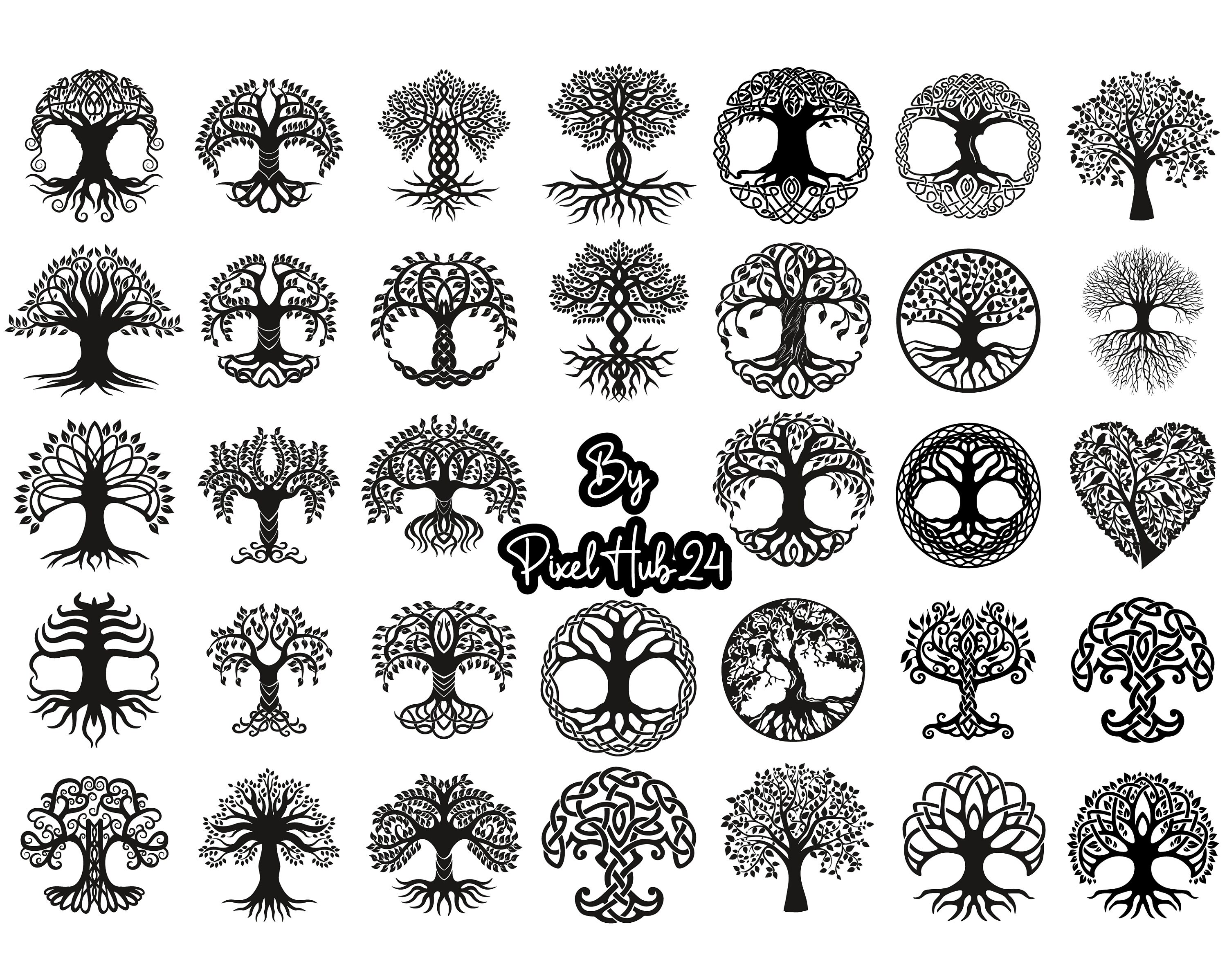 Family Tree Svg Bundle, Tree of Life Svg, Family Tree Branch, Cut Files ...