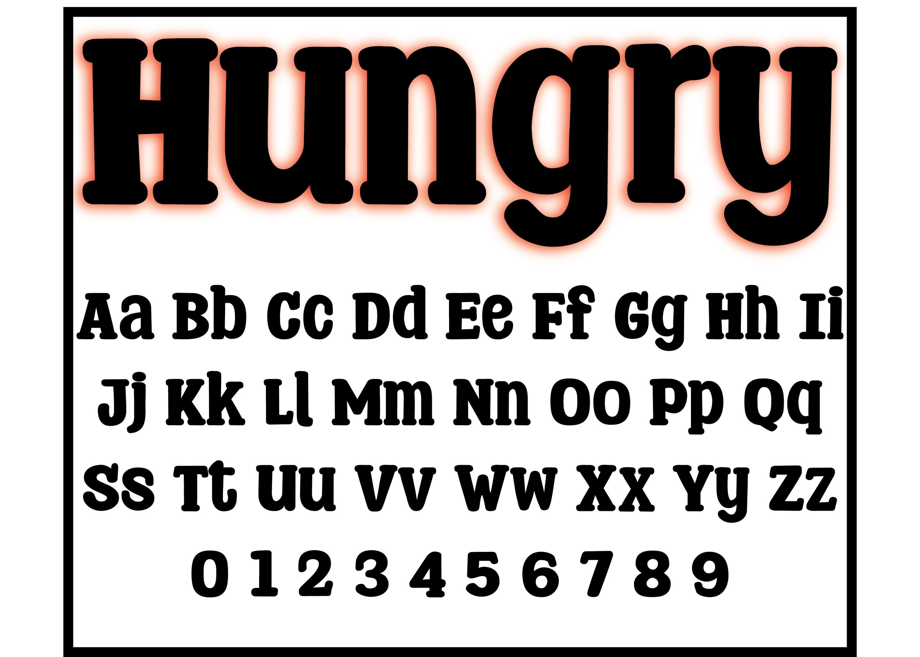 Hungry Font, Handwritten Script Font, Cricut Fonts, Calligraphy, Modern ...
