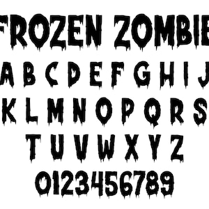 Dripping Font SVG, Dripping Alphabet, Cut Files, Svg File for Cricut ...