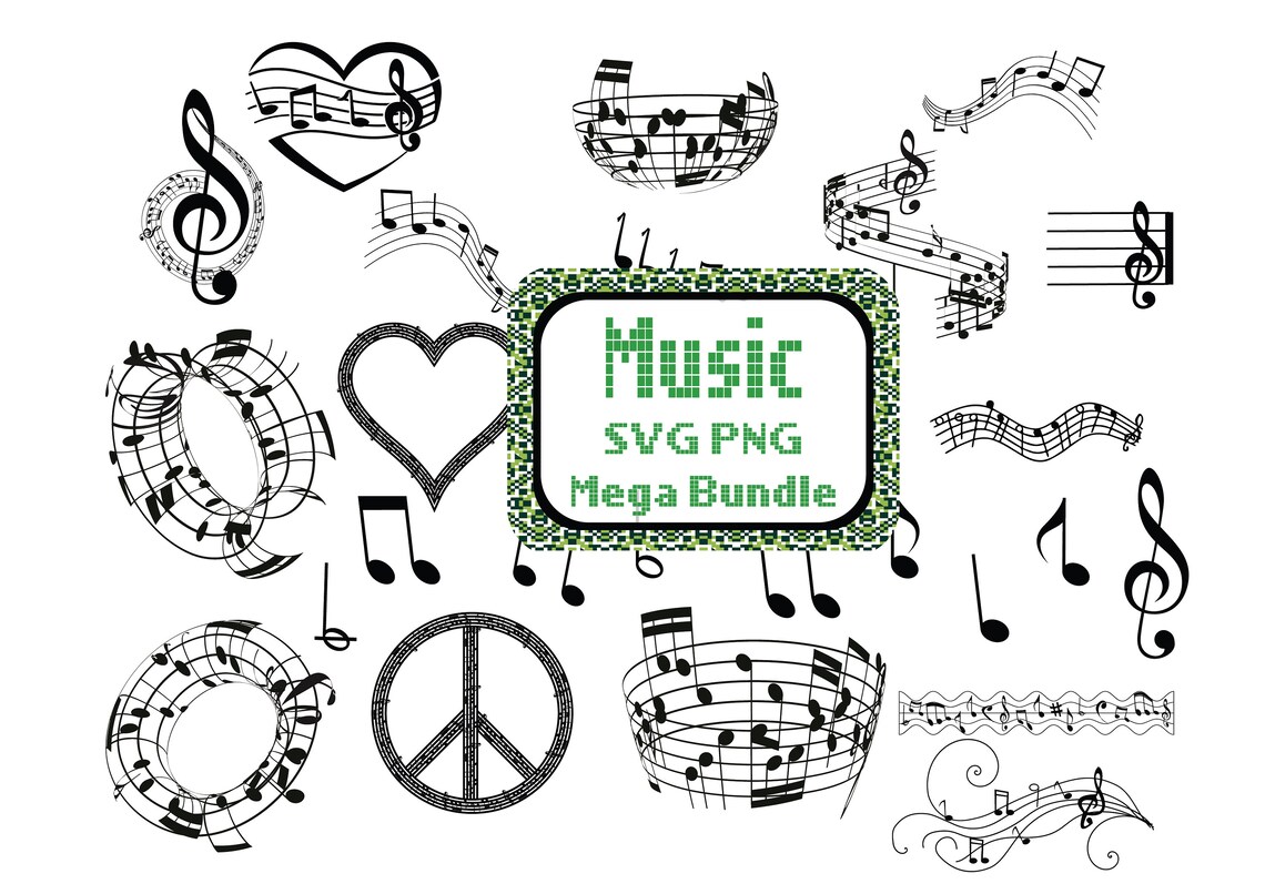 Music Notes SVG, Music Note SVG, Music, Music Notes Clipart, Music ...