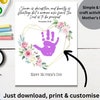Mothers Day Flower Handprint Art Bundle | Printable Bible Craft ...