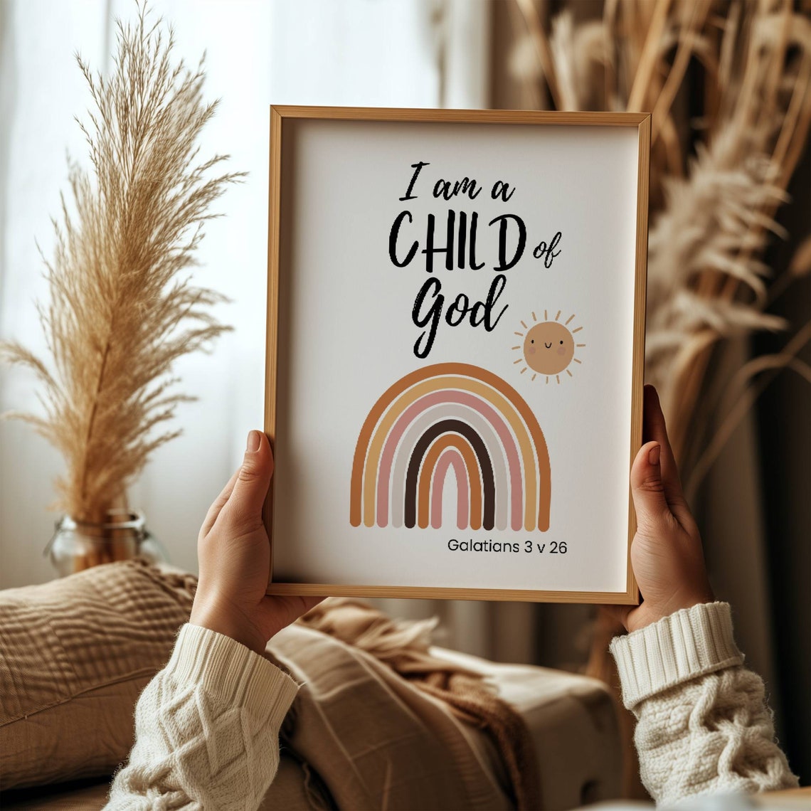 Christian Nursery Decor | Kids Bible Verse Wall Art | Scripture Print ...