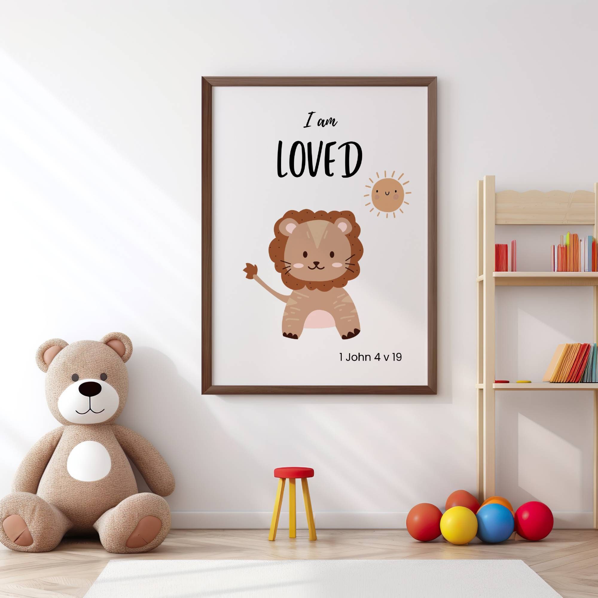 Christian Nursery Decor | Bible Verse Affirmations for Kids | Boho ...