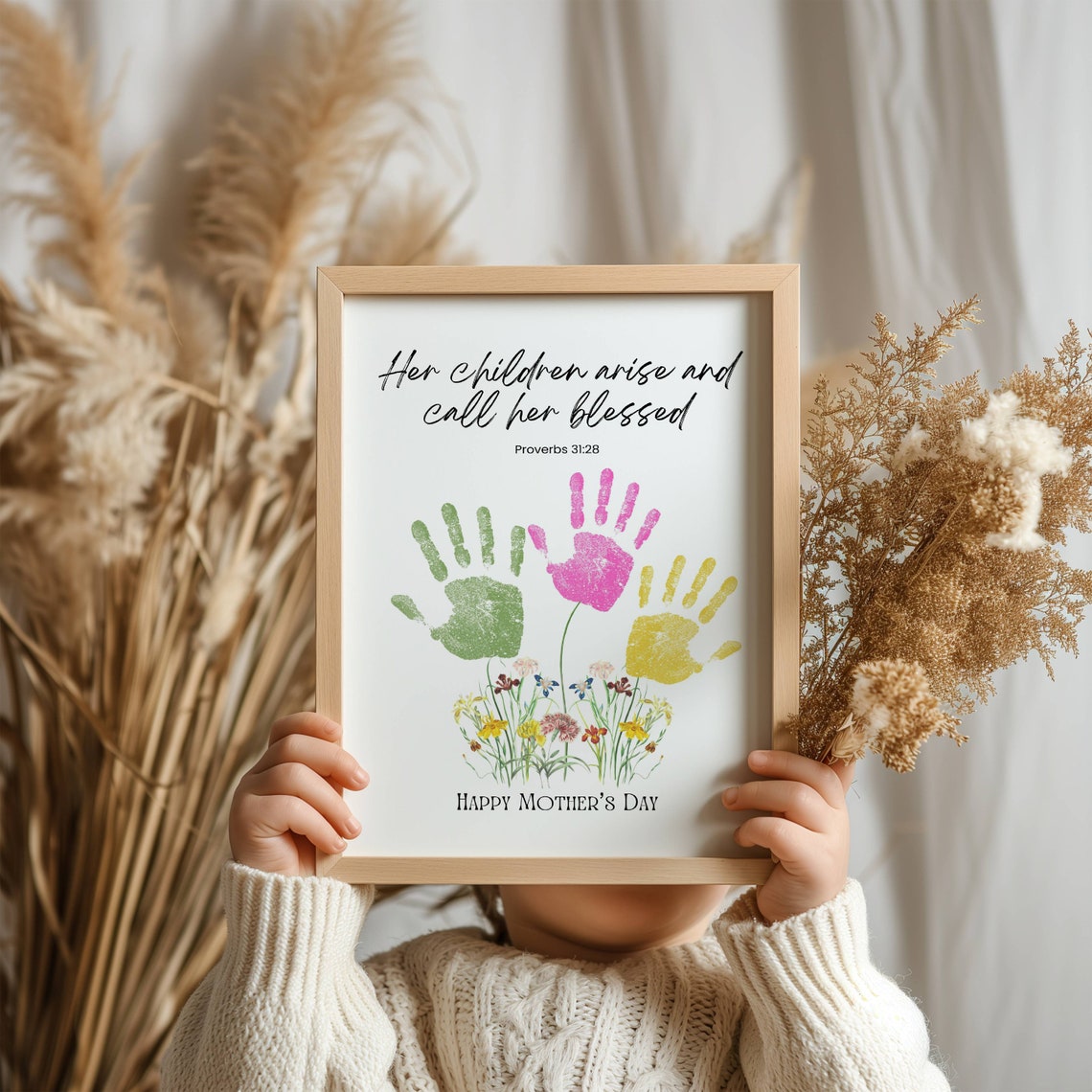 Mothers Day Handprint Gift | Bible Craft | Printable Mom Keepsake Gift ...