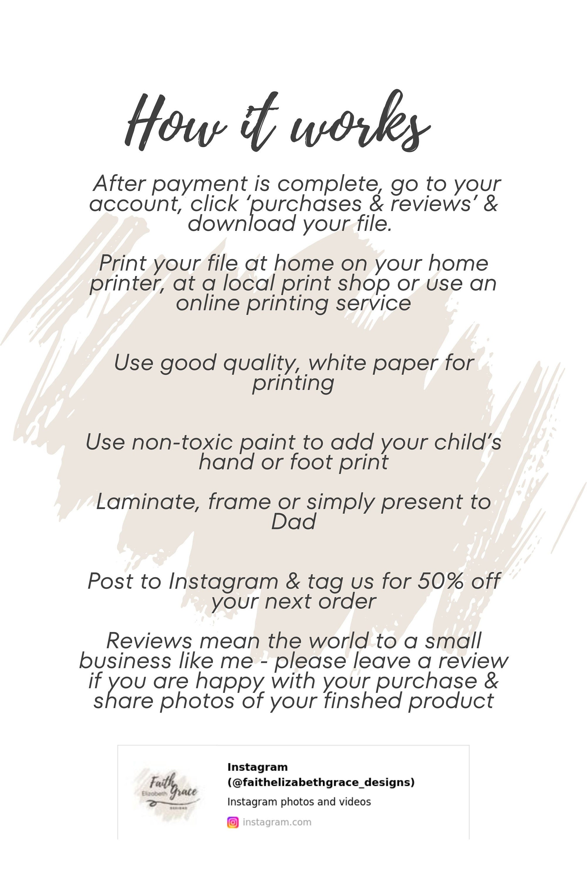 Fathers Day Handprint Art Craft Printable | DIY Keepsake Gift for Dad ...