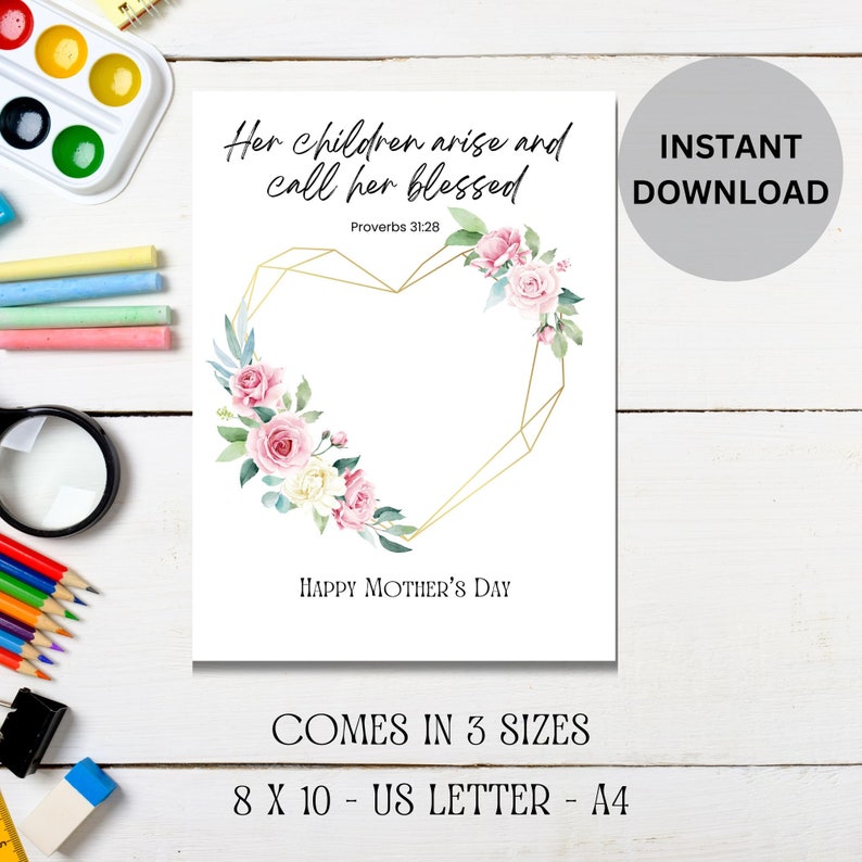 Mother's Day Handprint Art | Preschool, Sunday School Craft | Christian ...