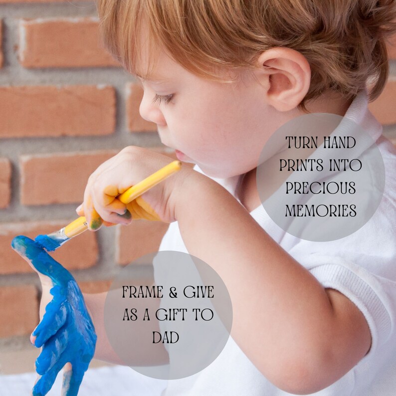 Fathers Day Handprint Art Craft Printable DIY Keepsake Gift for Dad ...