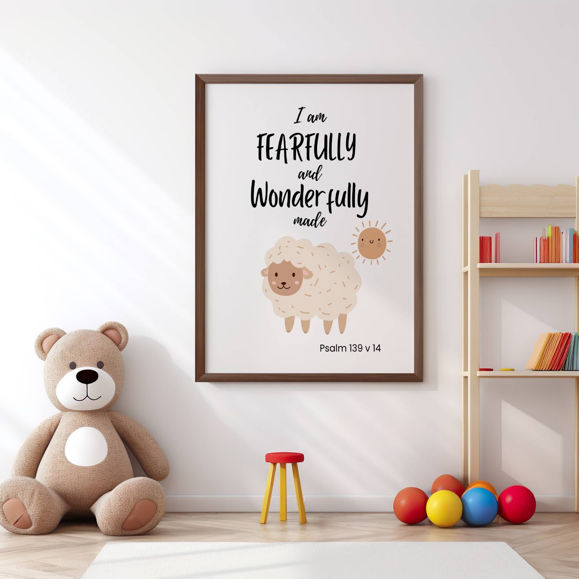 Christian Nursery Wall Art | Set of Four Printable Nursery Art | Bible ...