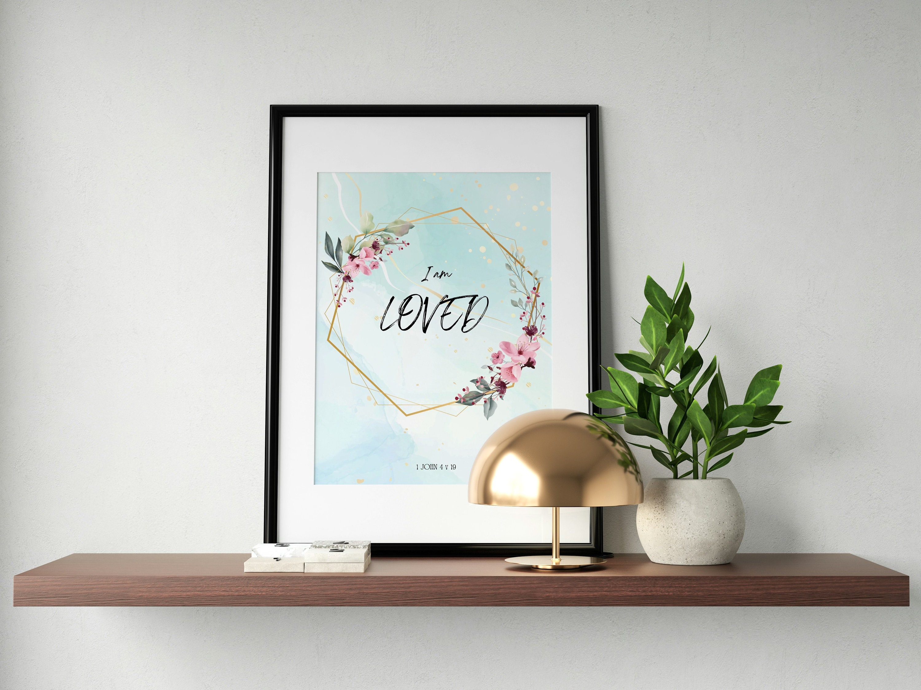 Bible Verse Wall Art | Christian Affirmation Scripture Printable ...