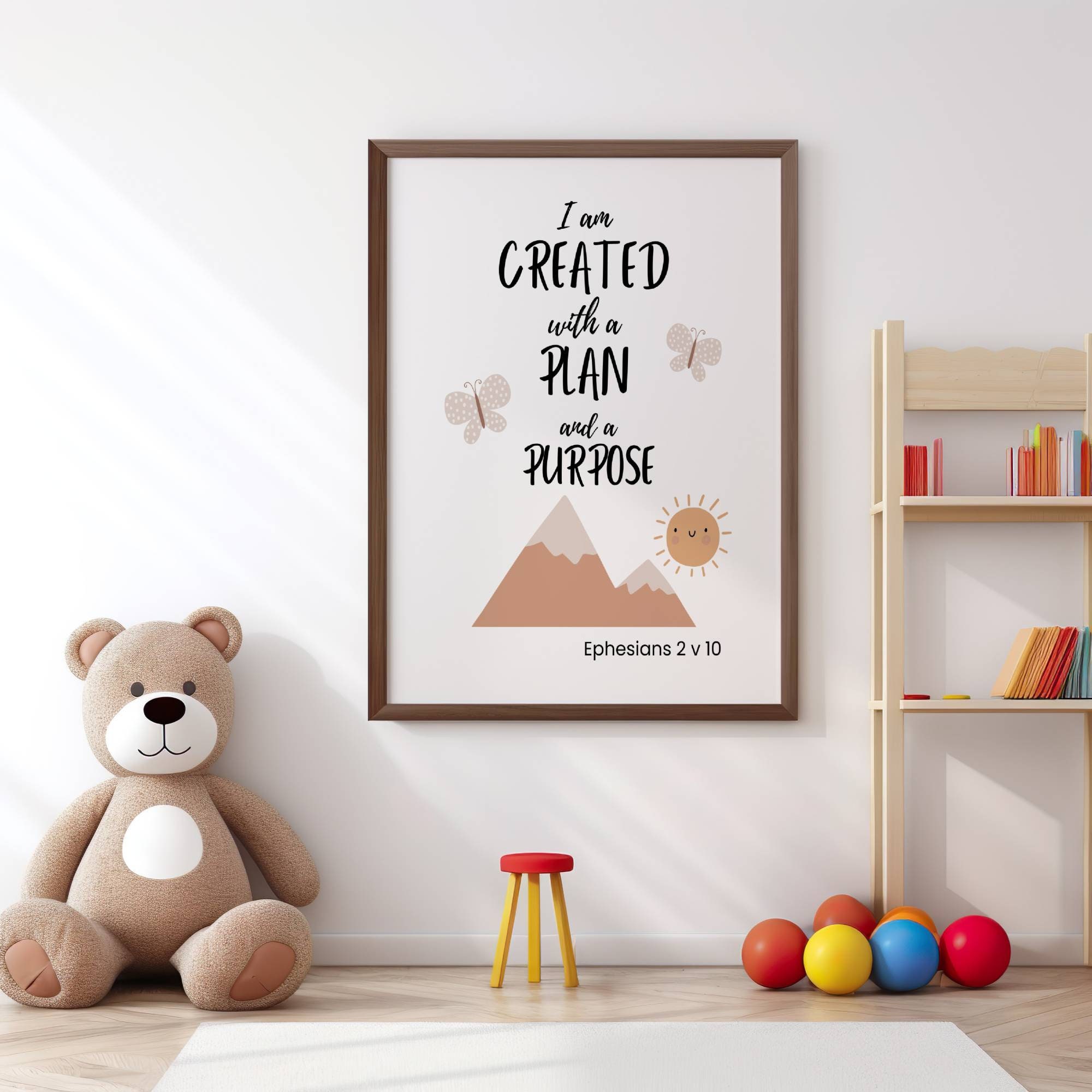 Christian Nursery Wall Art | Set of Four Printable Nursery Art | Bible ...