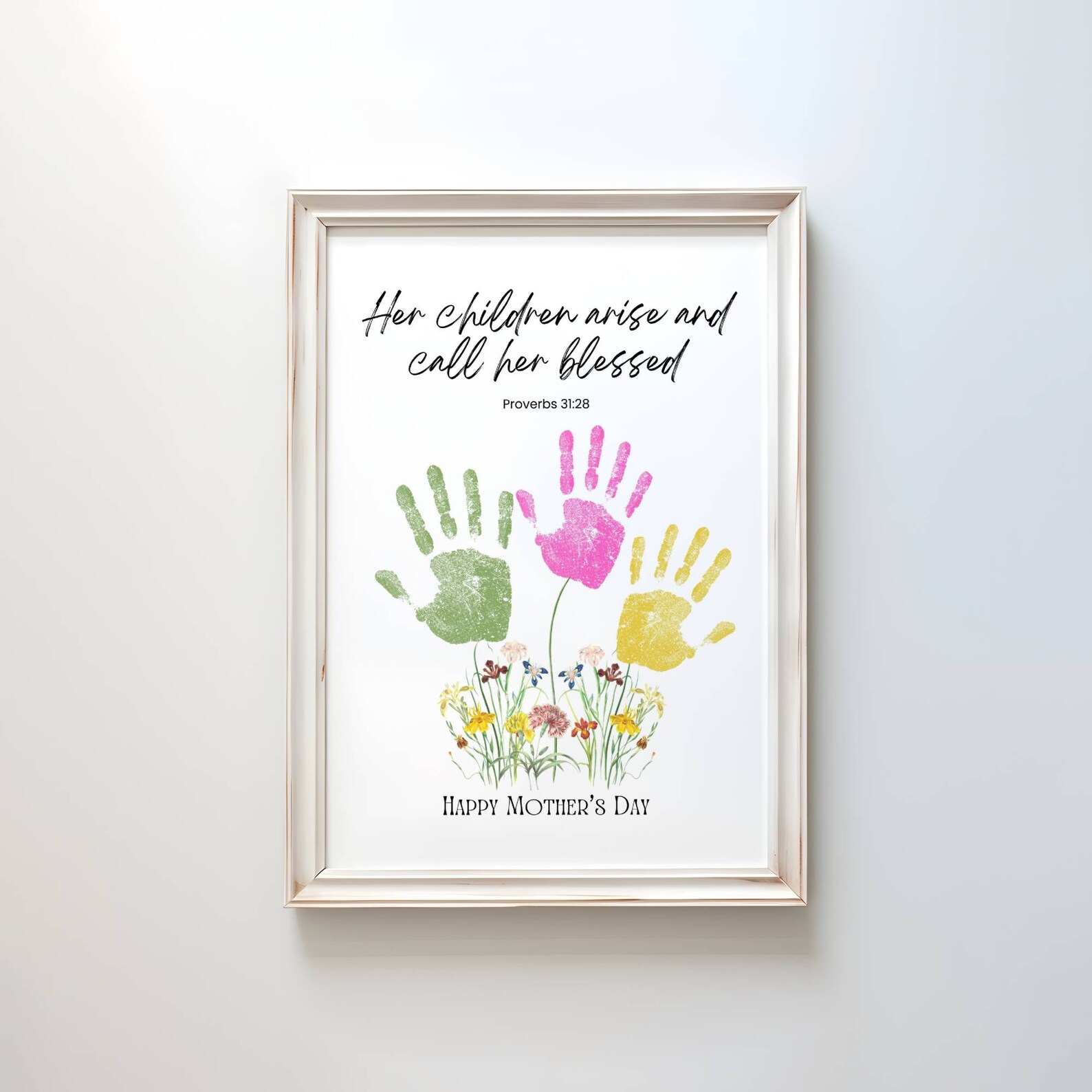 Mothers Day Handprint Gift | Bible Craft | Printable Mom Keepsake Gift ...