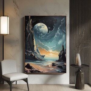 Alien Surreal | Fantasy Landscape Painting | Digital Download ...